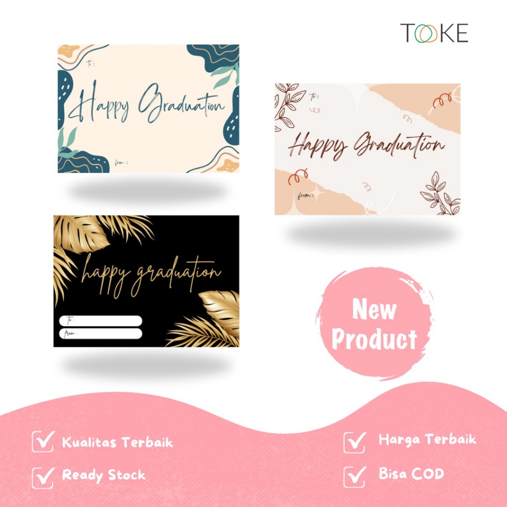 Jual KARTU UCAPAN HAPPY GRADUATION AESTHETIC / GREETING CARD HAPPY ...