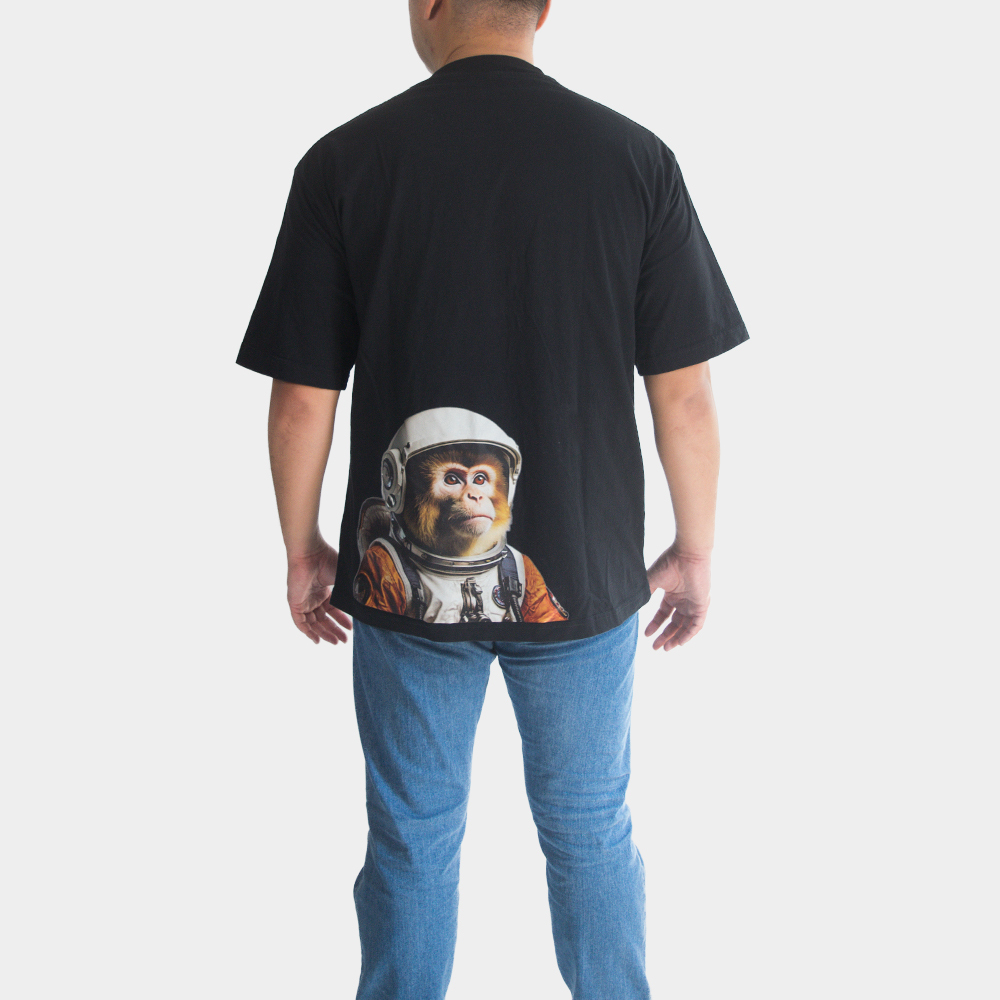Jual KURU SPACE MONKEY Kaos Oversize Oversized Pria Jepang Cotton 24s ...