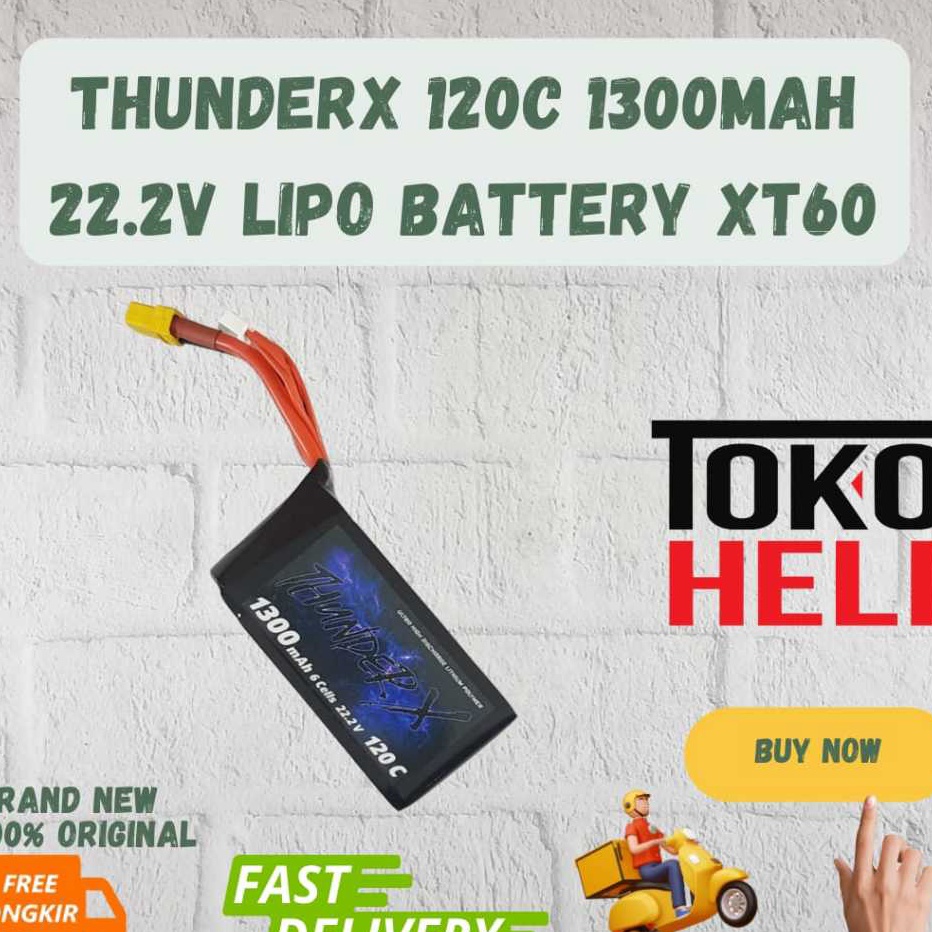 Jual HJ6 ThunderX Graphene 12C 13mah 2V 6S Lipo XT6 | Shopee Indonesia