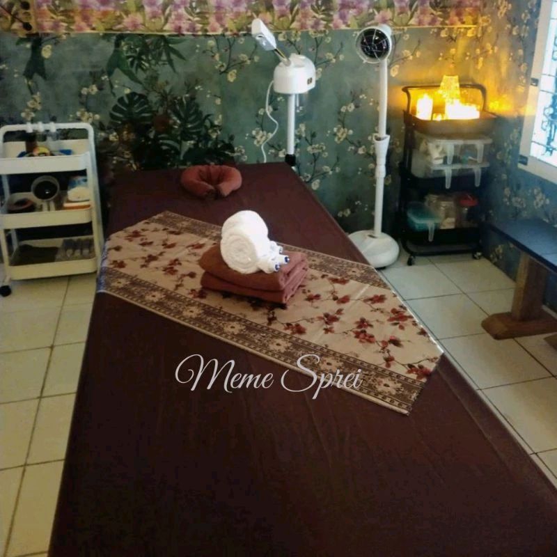Jual SPREI SPA /PIJAT REFLEKSI. Sprei dengan lubang untuk wajah. Murah ...