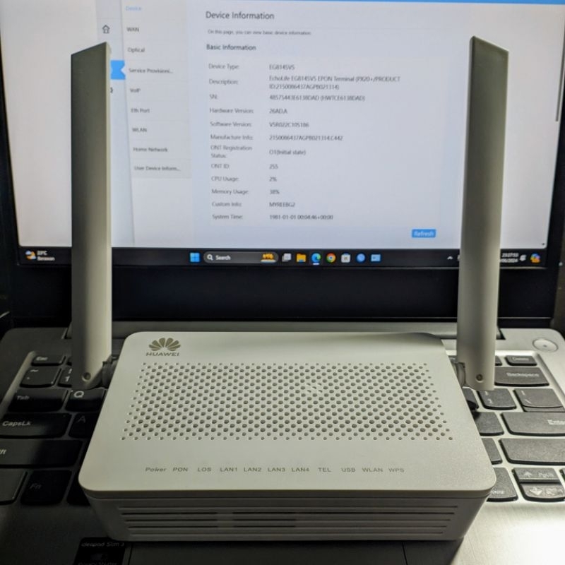 Jual Router ONT/Modem / Huawei EG8145v5 / Port Hijau / Dualband / GPON-EPON / Permanent ...