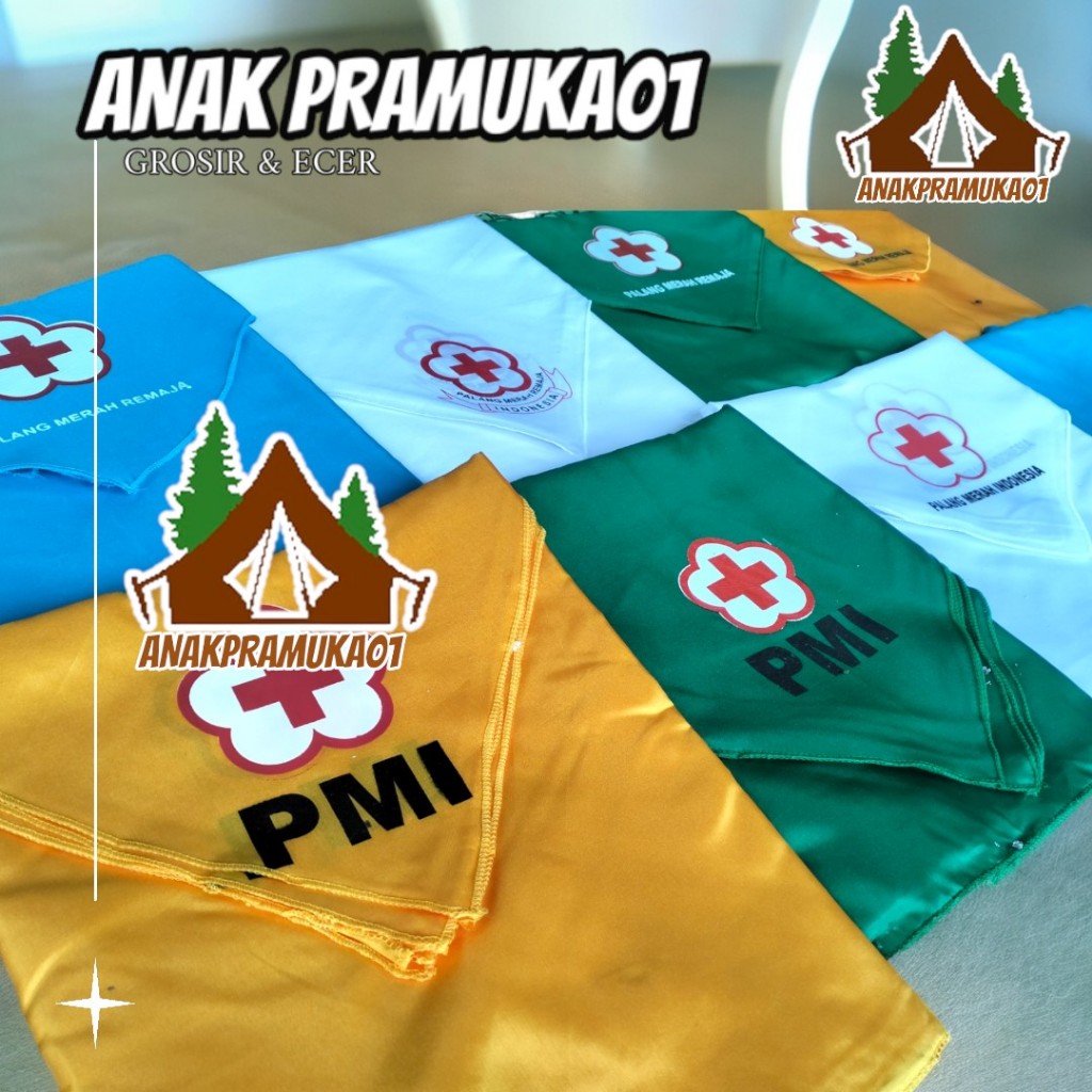 Jual Syal PMI / PMR sablon / syal PMR sablon | Shopee Indonesia