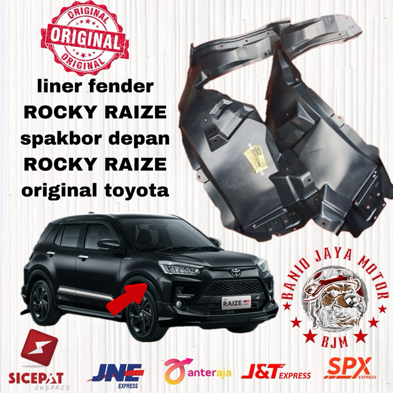 Jual LINER FENDER SPAKBOR DEPAN MOBIL ROCKY RAIZE ORIGINAL | Shopee ...