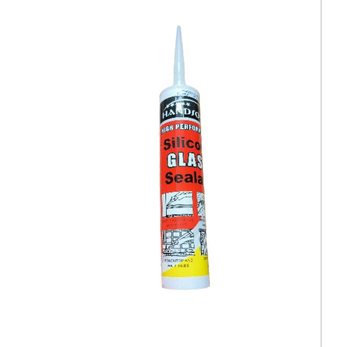 Jual Gila Lem Kaca Botol Silicone Silikon Sealent HANDSOME Lem Kaca ...