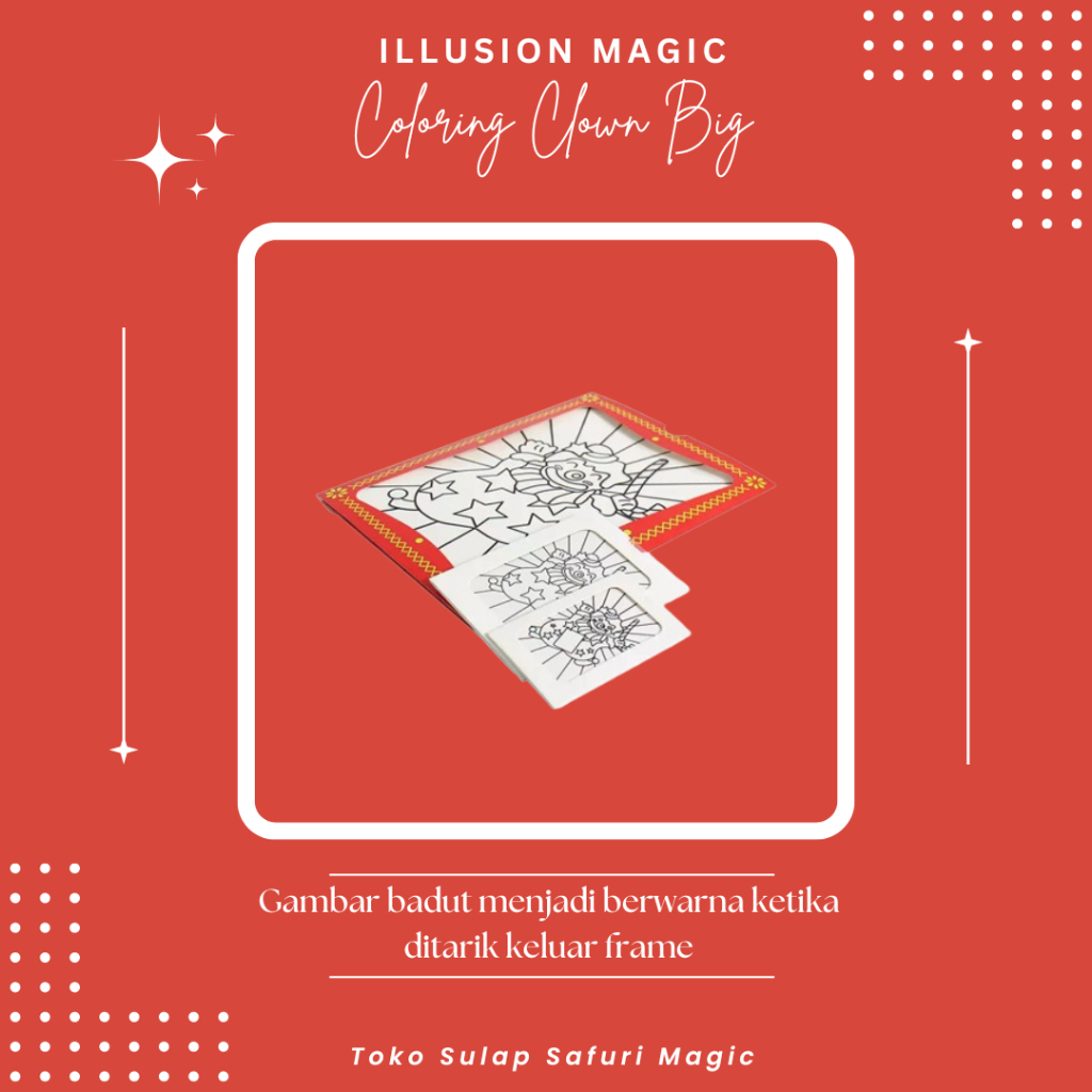 Jual Alat Sulap Coloring Clown Big - Sulap Gambar Berubah Warna - Sulap ...