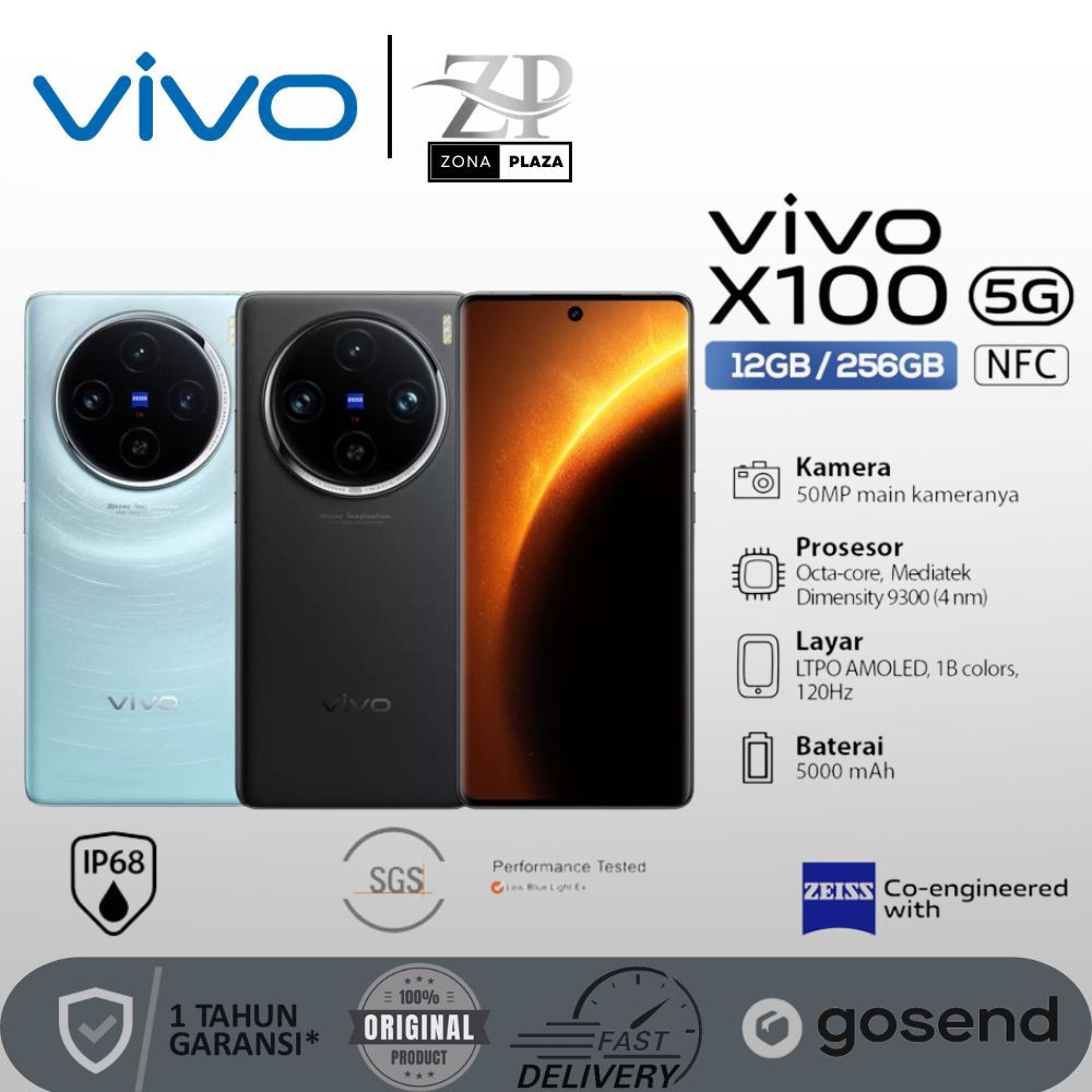 Jual Vivo X100 5G Dimensity 9300 NFC Kamera OIS Garansi Resmi Vivo Indonesia | Shopee Indonesia