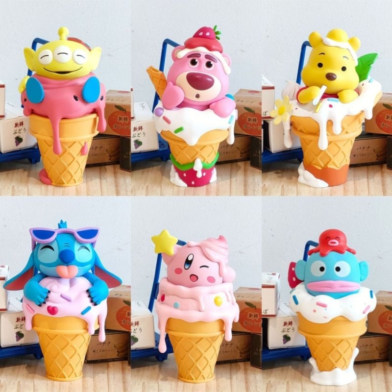 Jual blind box mini.so ice cream cone san.rio blindbox ice cream lotso ...