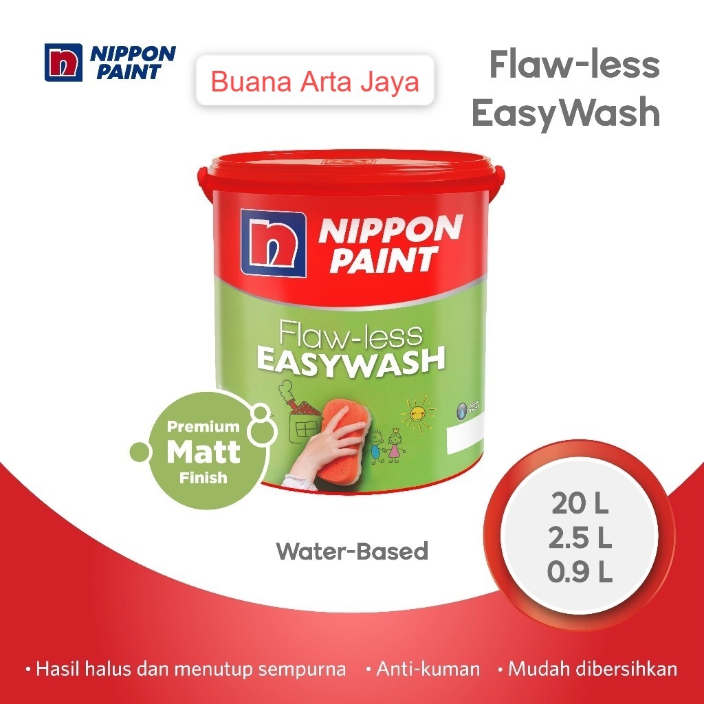 Jual Nippon Flawless Easy Wash CUSTOM WARNA 2,5 Liter - GOLDEN DOME (NP ...