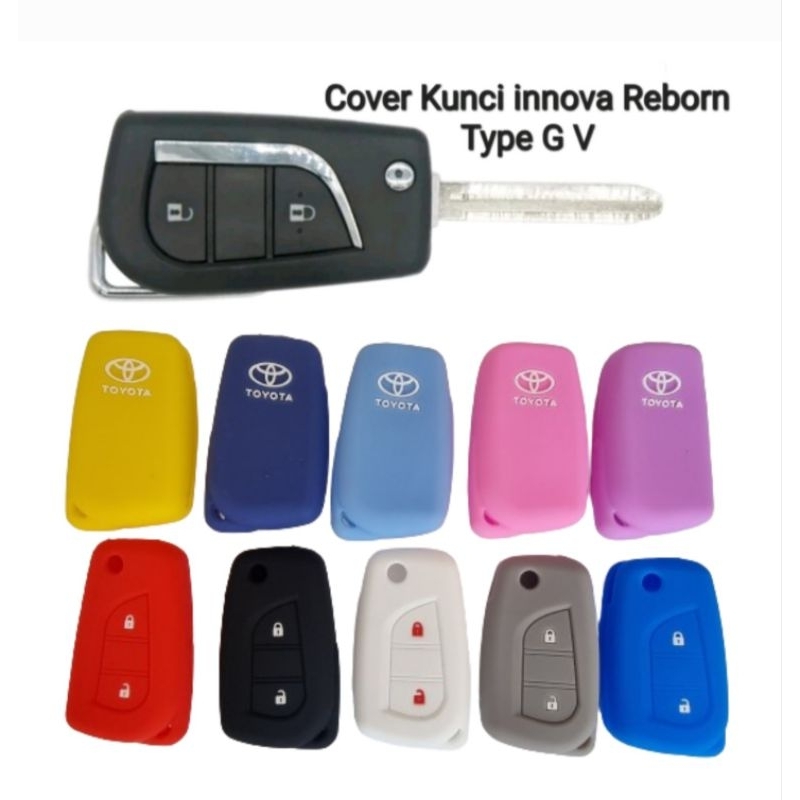 Jual Silikon Kunci Remote Innova Type G V Cover Casing Kunci Mobil ...