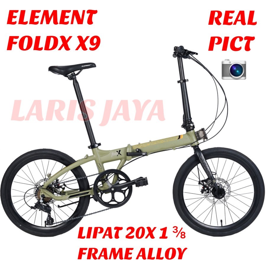 Jual ELEMENT FOLDX X9 20 INCH , Sepeda lipat element nicks 451 FOLDING ...