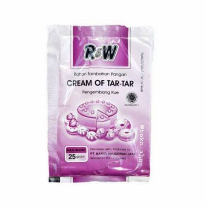 Jual R&W cream of tar tar 25 gr | Shopee Indonesia