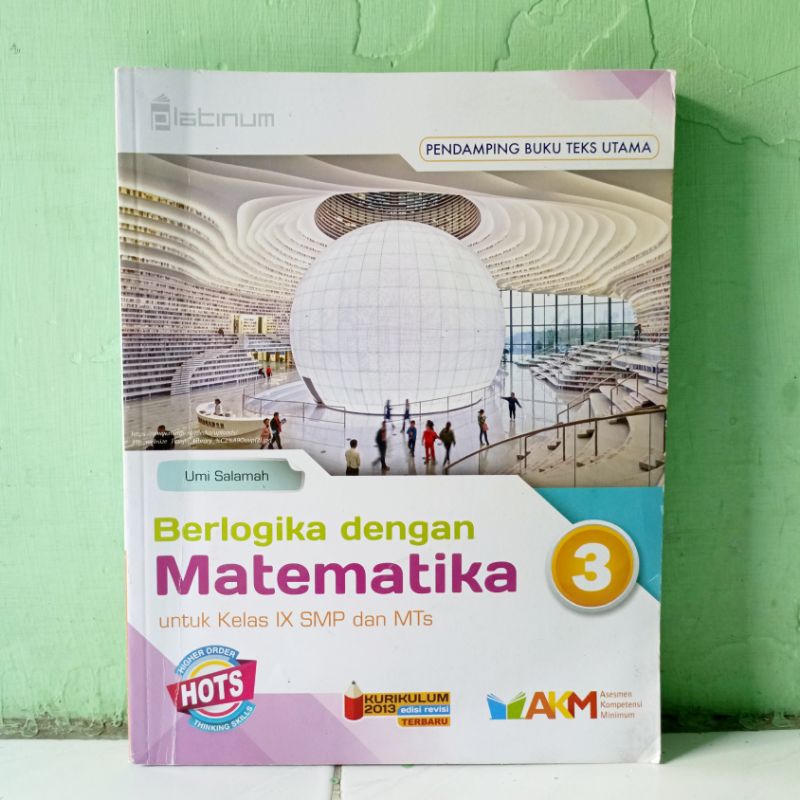 Jual Buku Berlogika Dengan Matematika MTK Kelas 9 IX 3 III SMP MTS Penerbit Platinum Tiga ...