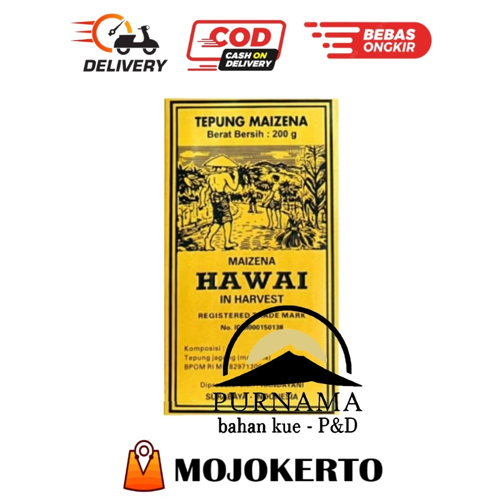 Jual TEPUNG MAIZENA HAWAI 200GR KOTAK KUNING HANDAYANI PATI JAGUNG CORN ...