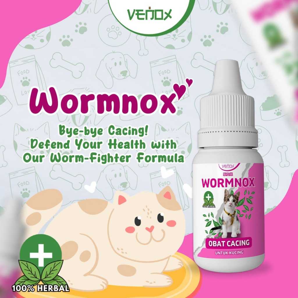 Jual WORMNOX CACING - Venox Obat Kucing Anti Cacing Ampuh Pembasmi ...