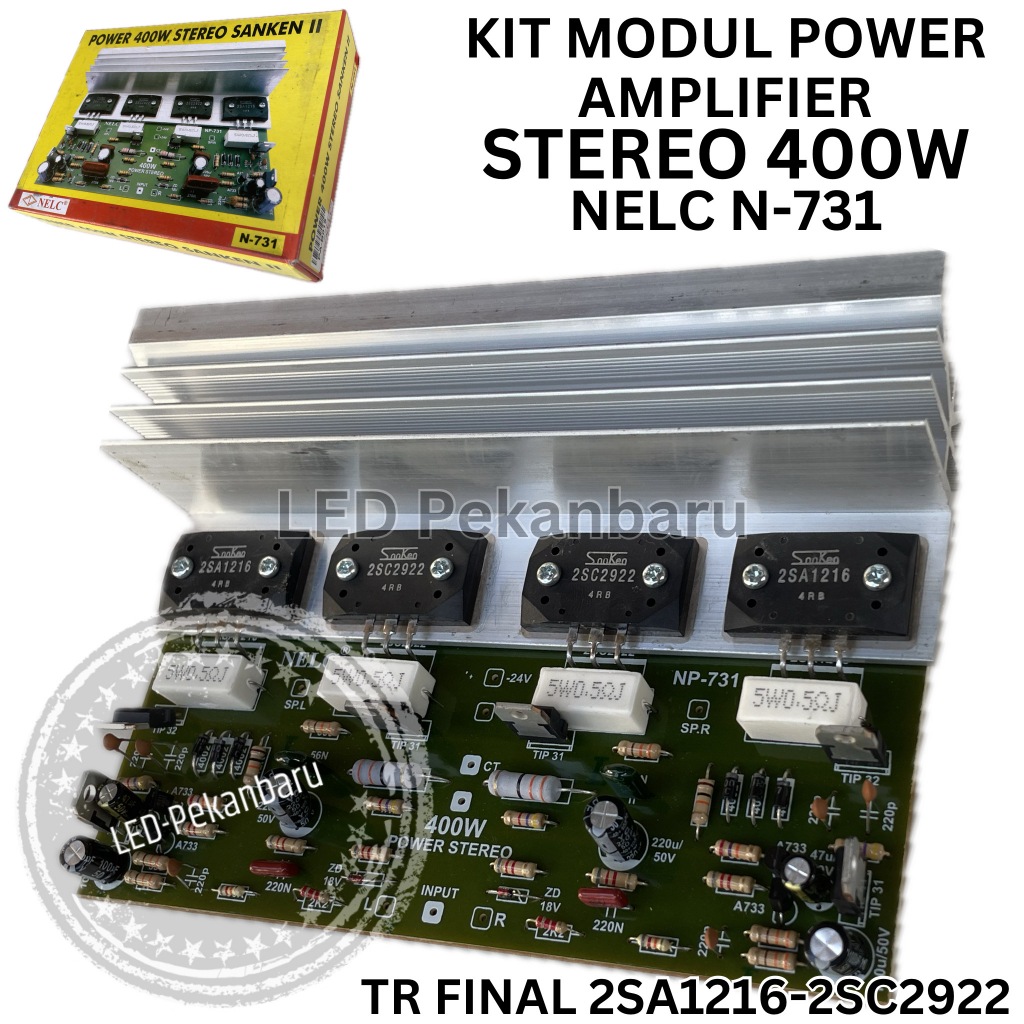 Jual KIT AUDIO MODUL POWER AMPLIFIER 400W STEREO AMPLI RAKITAN TR FINAL ...