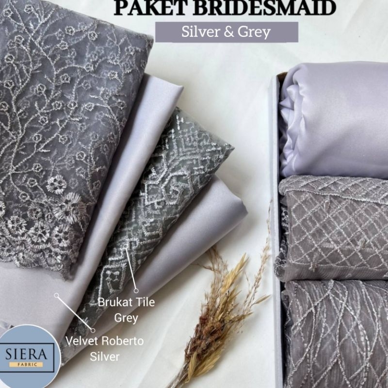 Jual Paket Lengkap Kain Bridesmaid Premium / Kain Satin Velvet Roberto ...