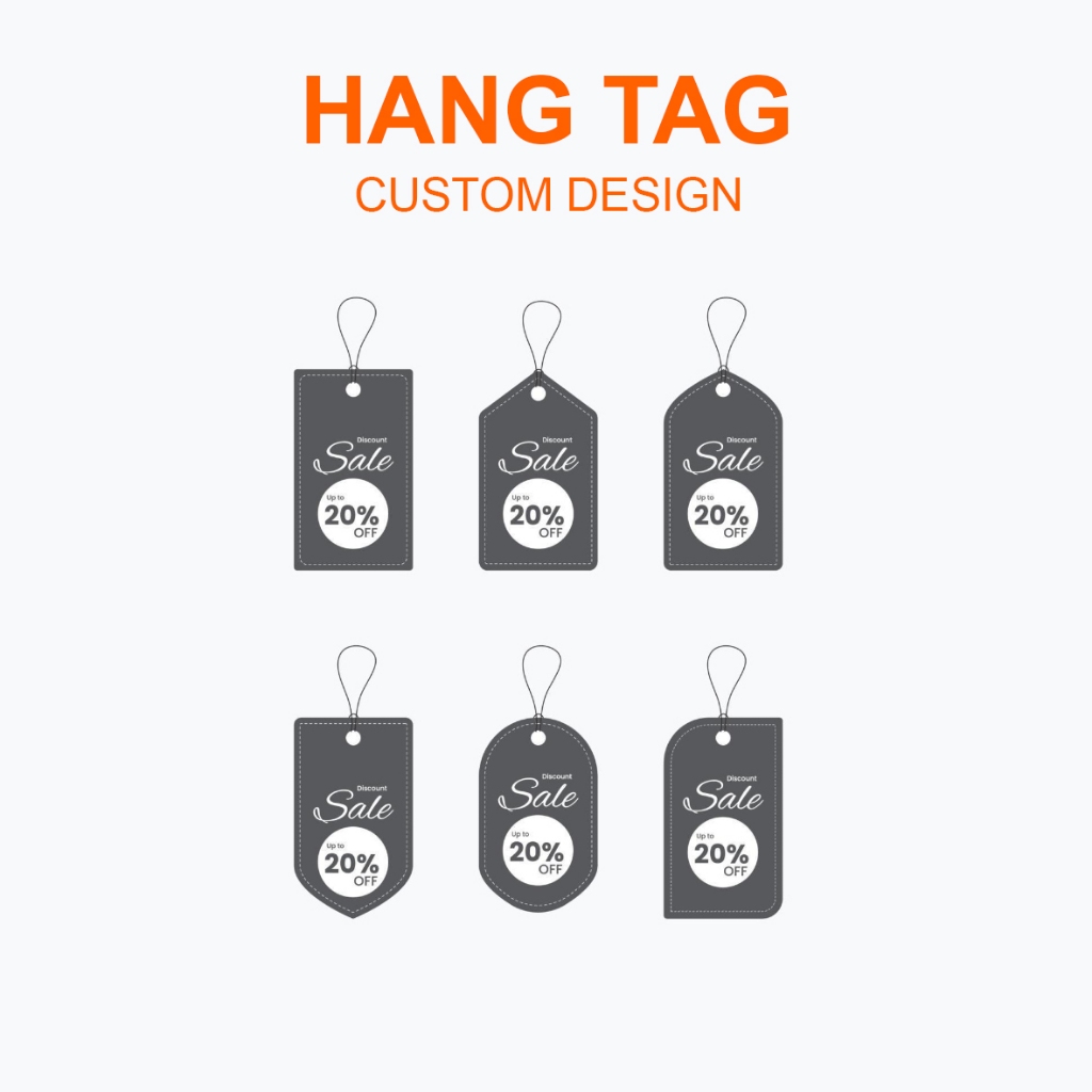 Jual cetak hang tag baju custom label baju harga paket hangtag | Shopee ...