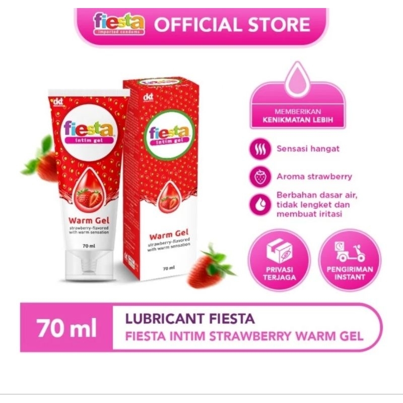 Jual pelumas fiesta strawberry Lubricant | Shopee Indonesia