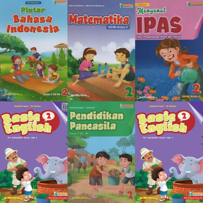 Jual BUKU PAKET KURIKULUM MERDEKA UNTUK SD/MI KELAS 2 PENERBIT ...