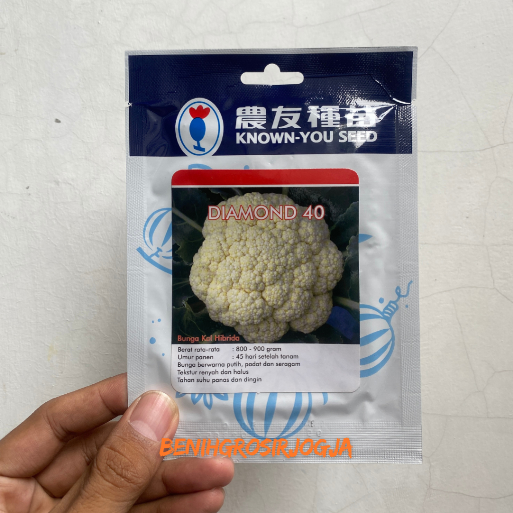 Jual Benih Kembang Kol Diamond 40 Bunga Kol Hibrida F1 Seeds - Known ...