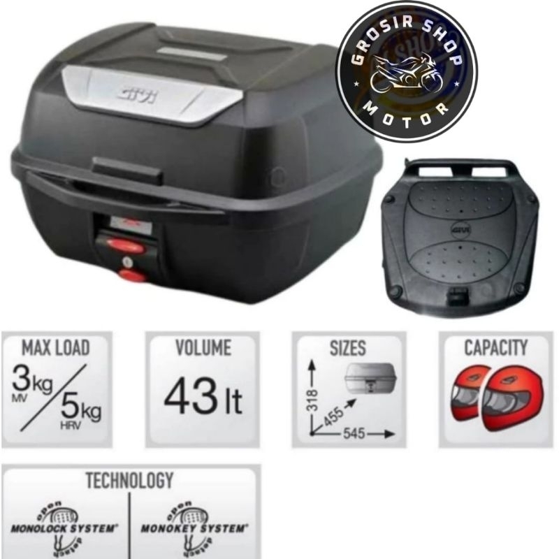 Jual Box Givi E43 Ntl / Box Givi E 43 Ntl Original | Shopee Indonesia