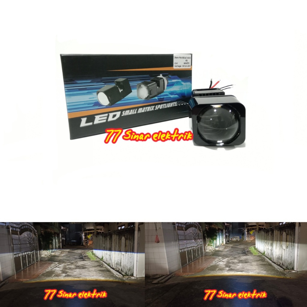 Jual Lampu Utama Led Biled Matrix x1 MYTH 1.5 Inch Cahaya Flat Lampu ...