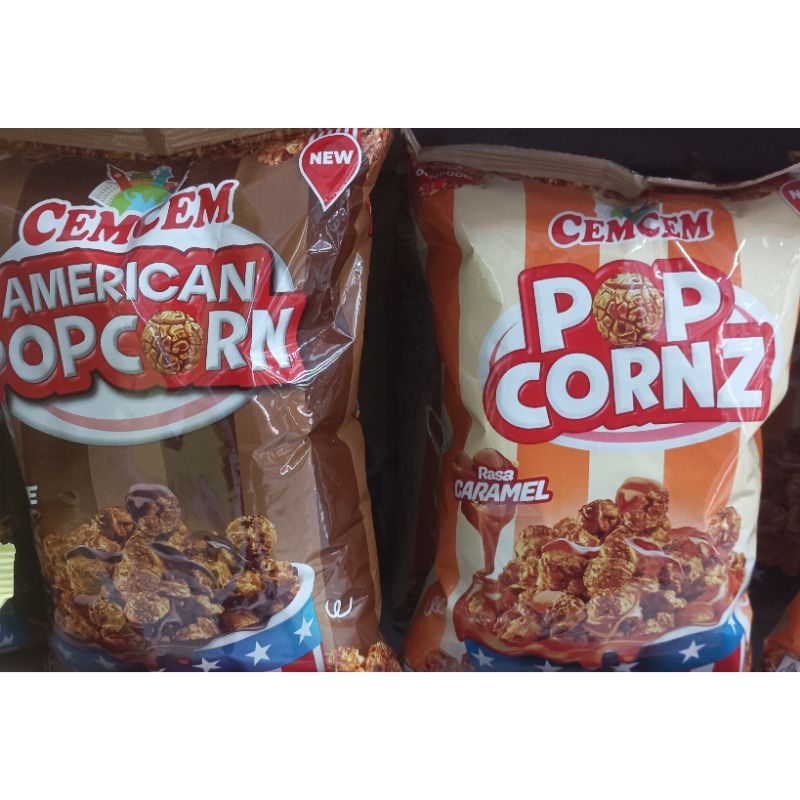 Jual CEM-CEM American Popcorn chocolate cokelat caramel cem cem cemcem | Shopee Indonesia