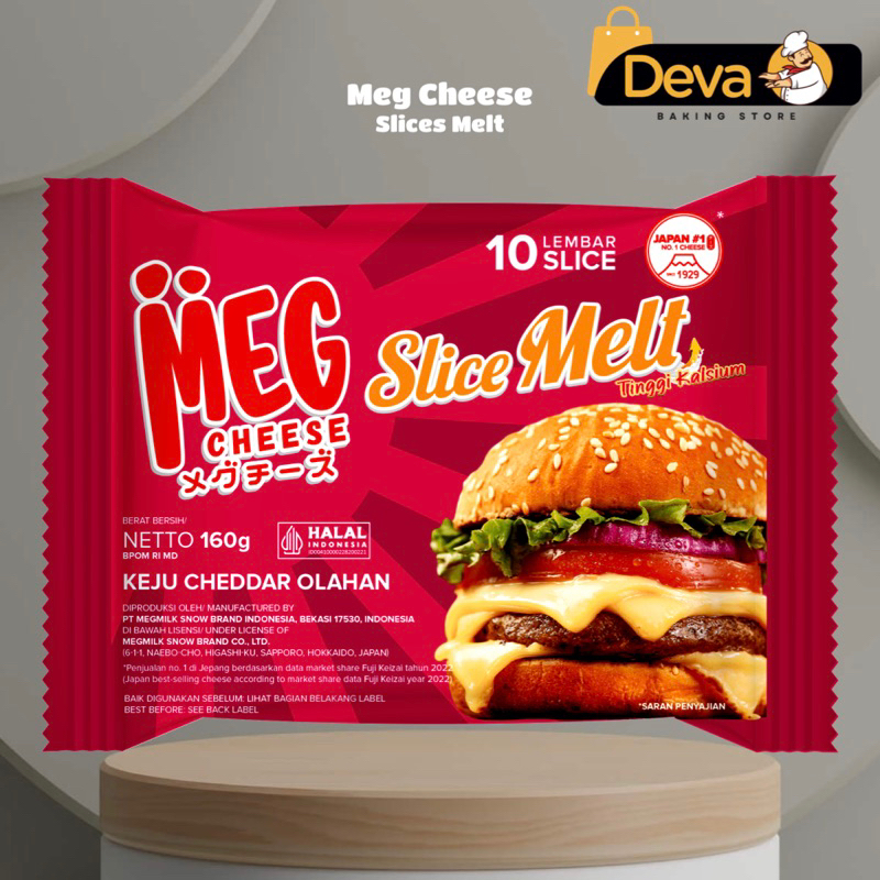 Jual Meg Cheese Slice Melt - Keju Meg Slice Melting 10s | Shopee Indonesia