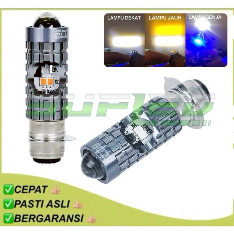 Jual LAMPU UTAMA LED H6 LL ECO9 BEBEK MATIC SENJA BIRU MERAH LASER SUPER BRIGHT | Shopee Indonesia