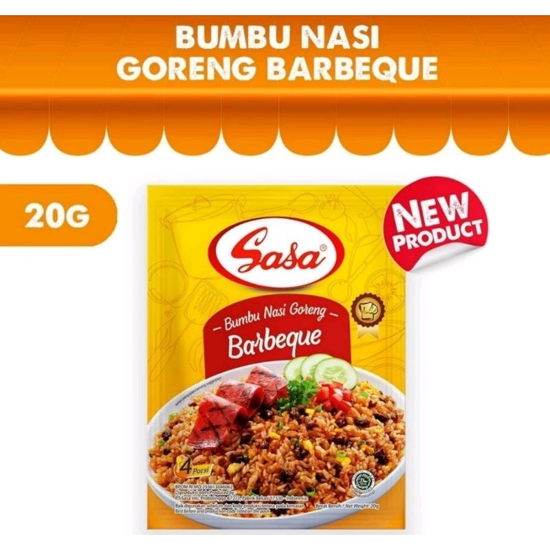Jual Exp Sept 24 Sasa Bumbu Nasi Goreng Barbeque 20 gram | Shopee Indonesia