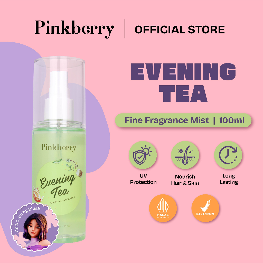 Jual PINKBERRY Hair & Body Mist Evening Tea - Parfum Spray Rambut dan ...