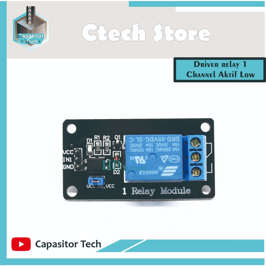 Jual Driver Relay 1 Channel Relay 5V dengan Optocupler Protection For ...