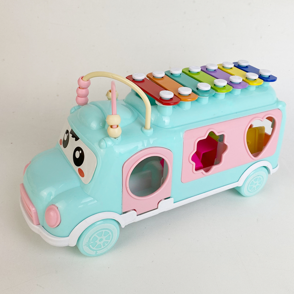Jual Mainan Bus Xylophone Mobil / Mainan 3in1 Musik/ Sorting Bentuk dan ...