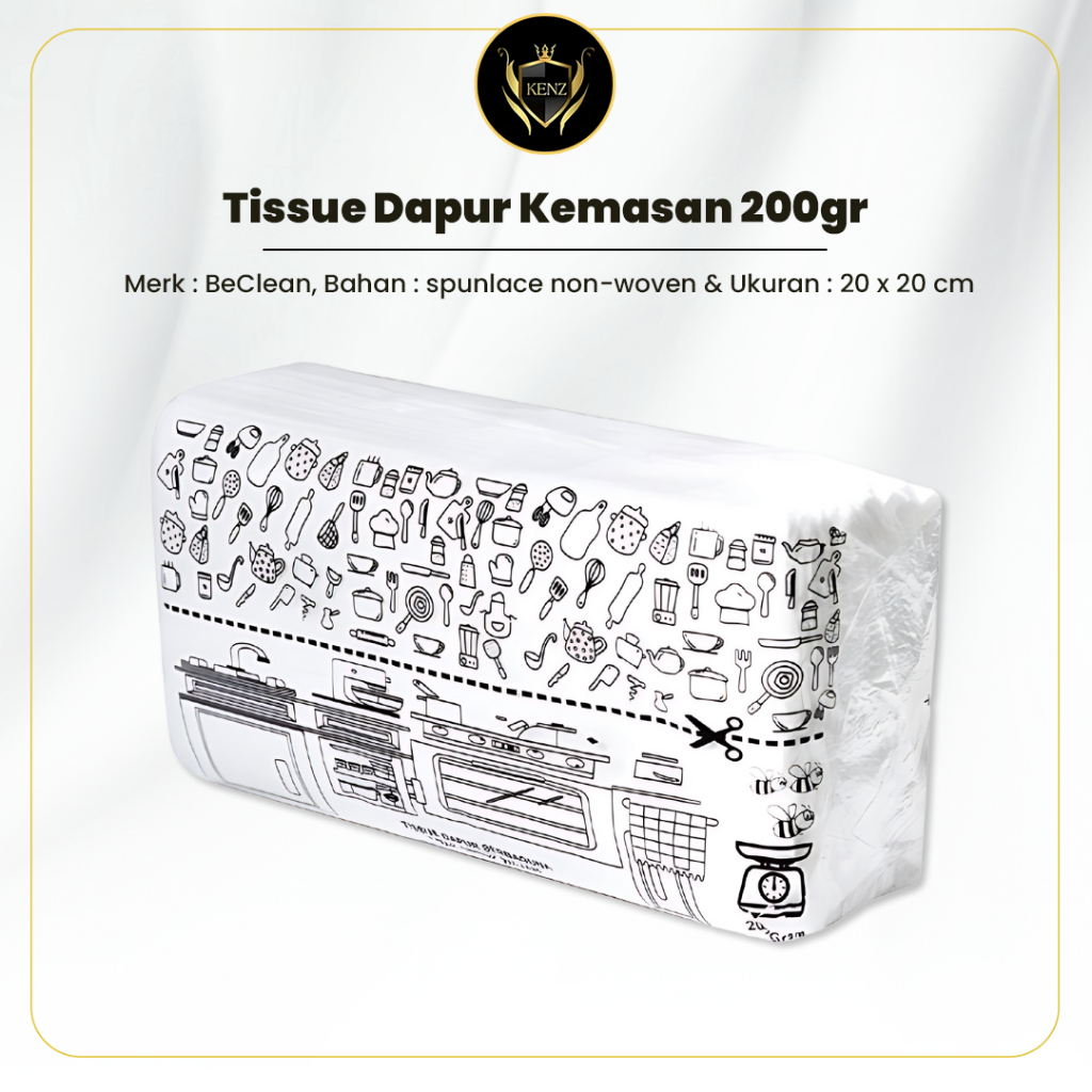 Jual Tisu Dapur BeClean 200gram Tissue Lipat Serbaguna Mudah Menyerap ...