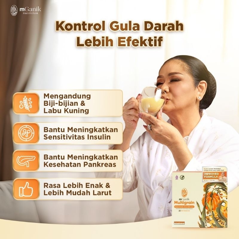 Jual MGANIK MULTIGRAIN 500g (20 sachet @25g) FORMULA BARU | Shopee ...