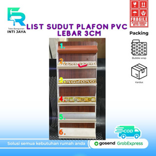 Jual List Sudut Plafon PVC Dufon Lebar 3CM | Shopee Indonesia
