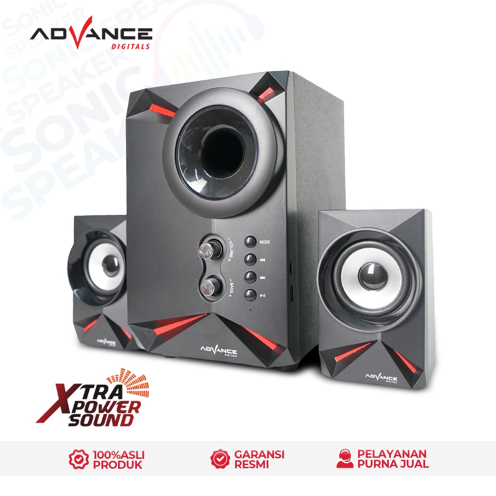 Jual Advance M180BT Cleon Speaker Aktif Bluetooth Satellite + Subwoofer Multimedia 2.1 Speaker ...