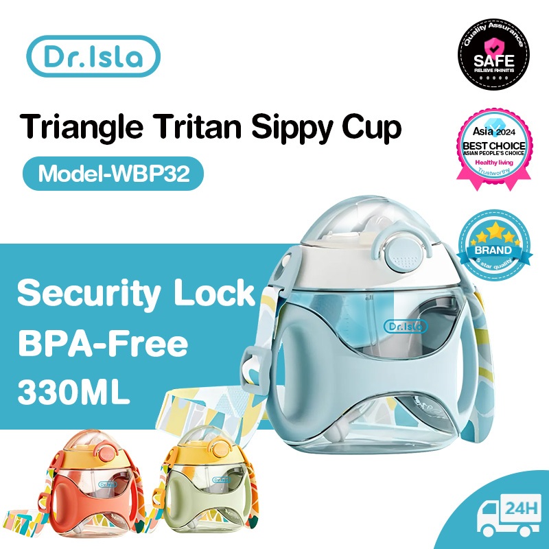 Jual Dr.isla Botol Minum Anak 330ml Bahan Tritan Botol Minum Bayi BPA Free Piala Lanyard WBP32 ...