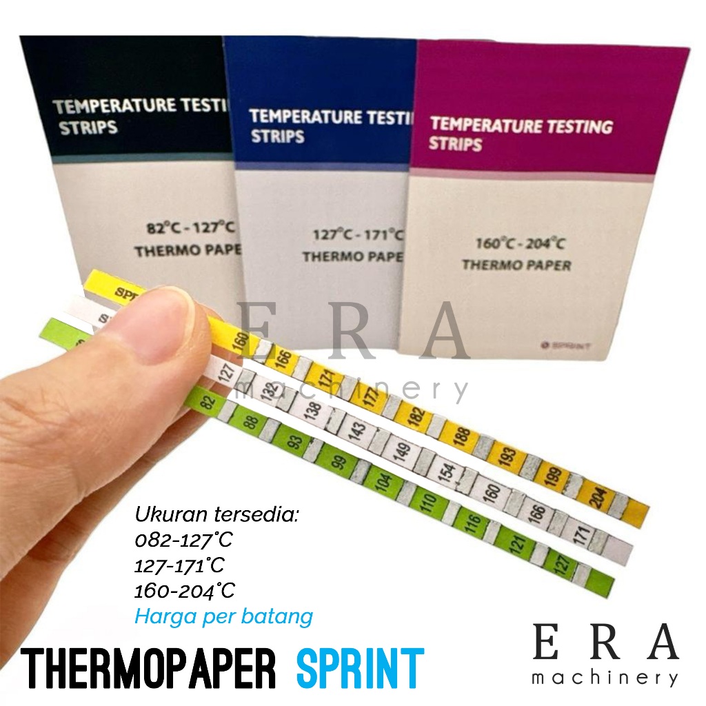 Jual Thermopaper SPRINT 160-204C Temperature Testing Strips SPRINT ukur ...