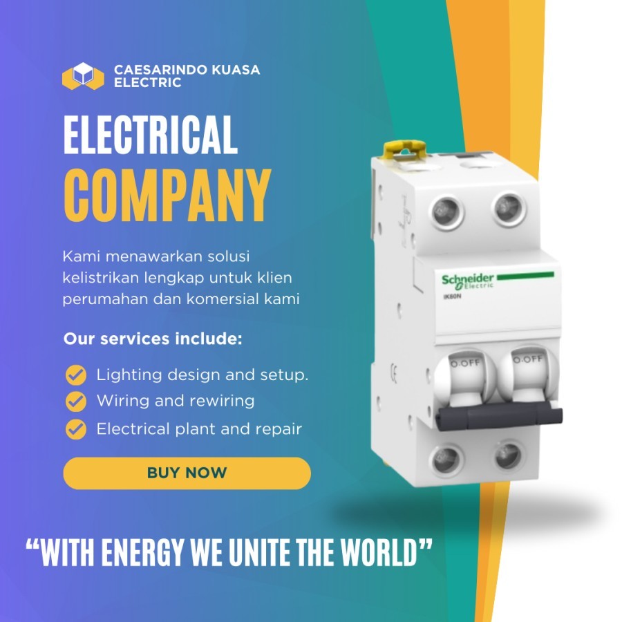 Jual MCB 10A 2P SCHNEIDER IK60N A9K27210 10AMPER 2PAS 10AMPERE 2PHASE 2POLE SNEIDER ELECTRIC ...