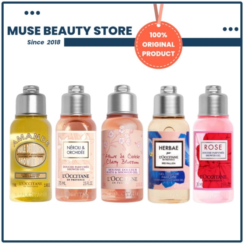 Jual [ LOCCITANE ] SHOWER GEL - 75ML SHOWER OIL BODY & BATH | Shopee Indonesia