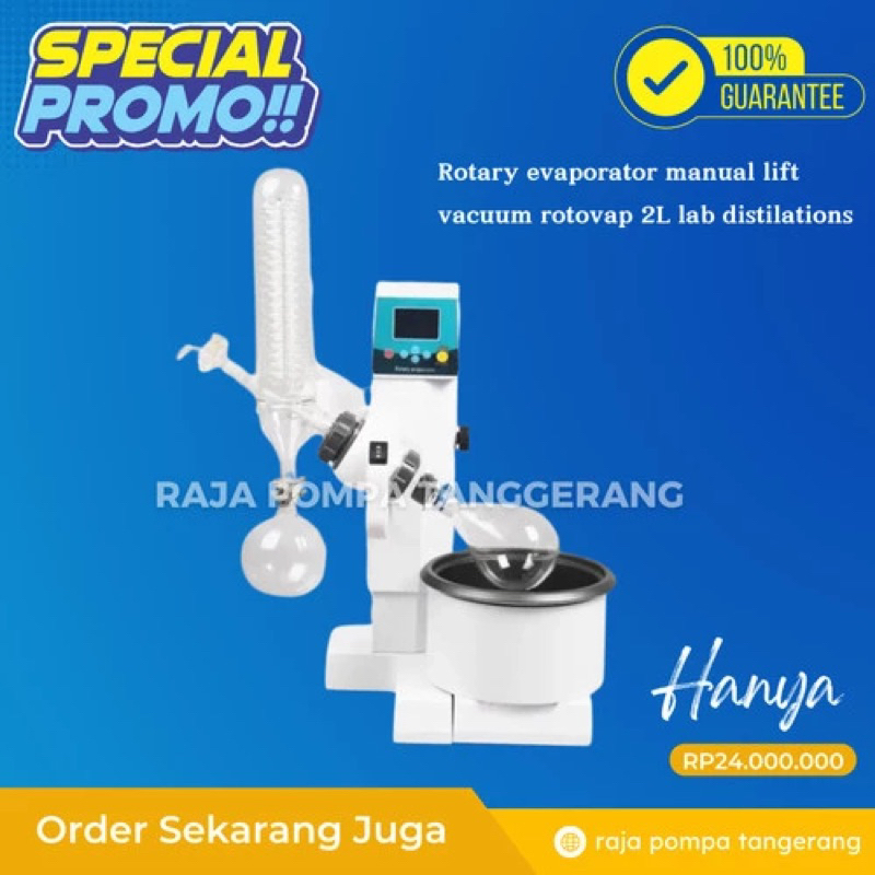 Jual Rotary evaporator manual lift vacuum rotovap 2L lab distilations | Shopee Indonesia