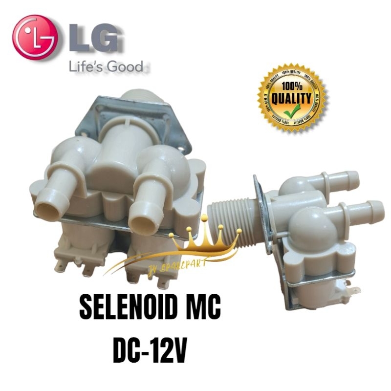 Jual Selenoid Water Inlet Valve Mesin Cuci 2 in 1 Inlet LG DC 12Volt ...