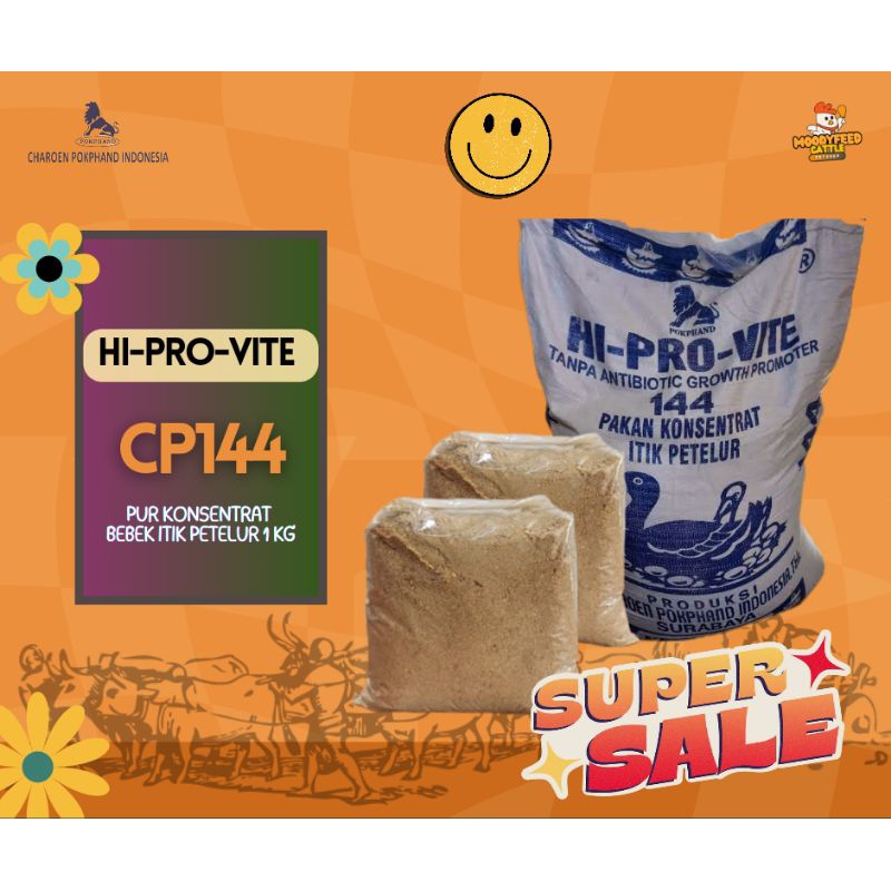 Jual CP144 Hi-Pro-Vite Pakan Konsentrat Itik Petelur Kemasan 1 Kg ...