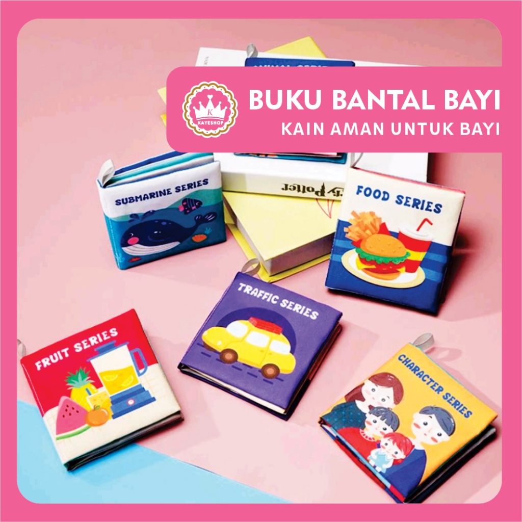Jual Buku Bantal Kain Bayi | Soft Book Cloth | Mainan Edukasi Baby ...