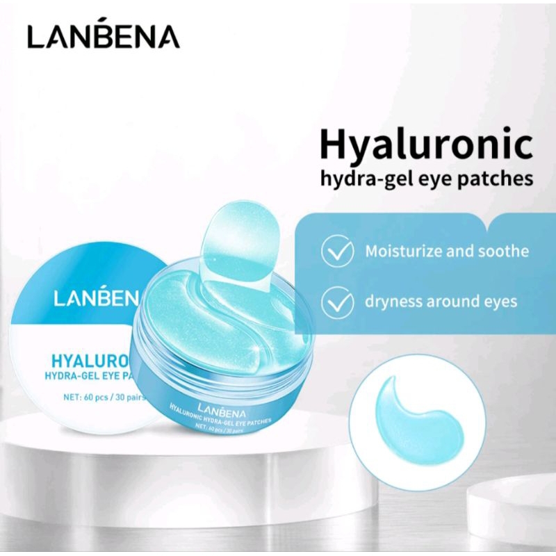 Jual LANBENA Hyaluronic Acid Hydra Gel EyePatches Masker Mata ...