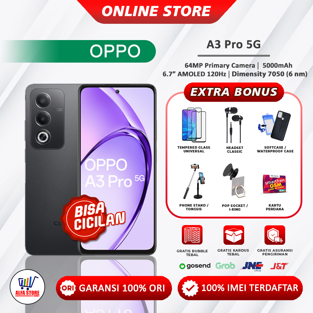 Jual Oppo A3 PRO 5G NFC Ram 8/256GB + EXT 8GB UP TO 16GB oppo a3pro ...