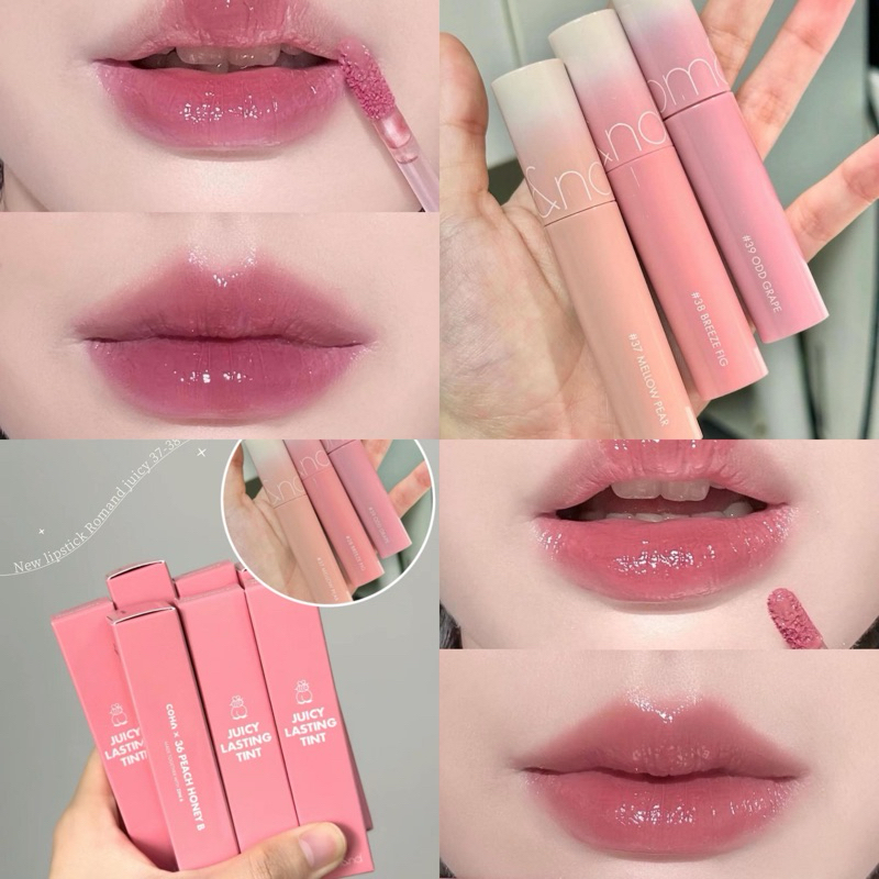 Jual [READY NEW COLORS] Romand Juicy Lasting Tint BARE GRAPE NUCADAMIA ...