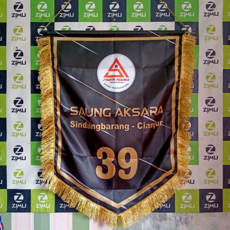 Jual BENDERA GANTUNG / VANDEL / PENNANT BESAR CUSTOM REQUEST UKURAN ...