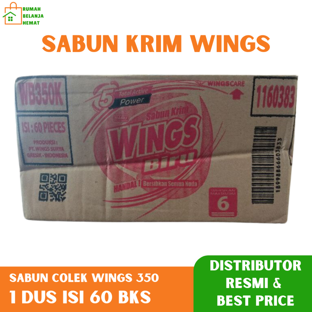 Jual WINGS Sabun Cuci Sabun Colek Krim Sabun Cream Wings Biru Deterjen ...